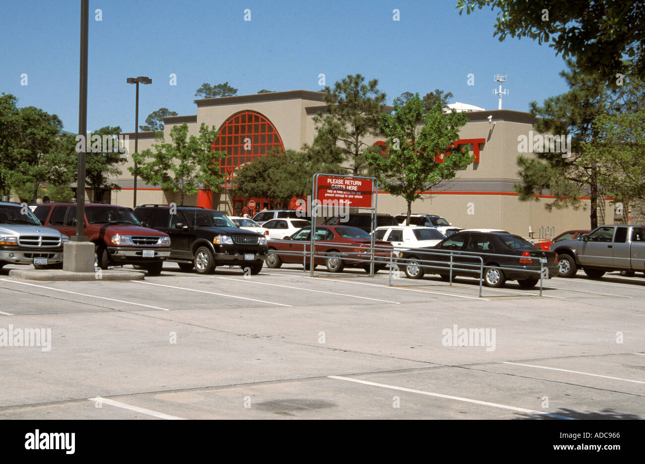 Houston Texas USA Target Department store car park Stock Photo - Alamy