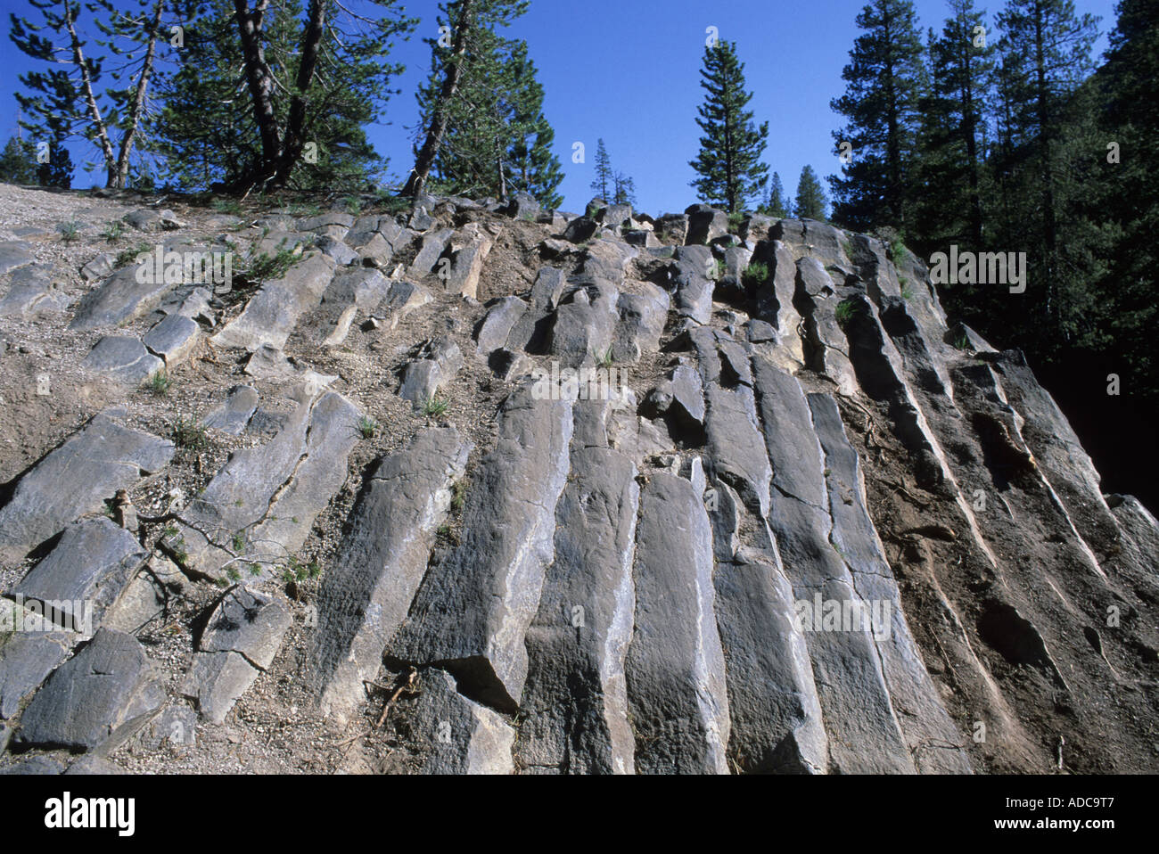 Basalt columns Devil s Postpile National Monument California Stock ...