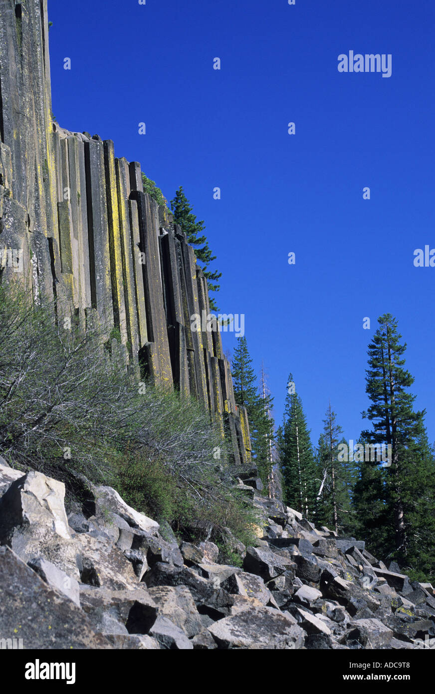 Basalt columns devils postpile national hi-res stock photography and ...