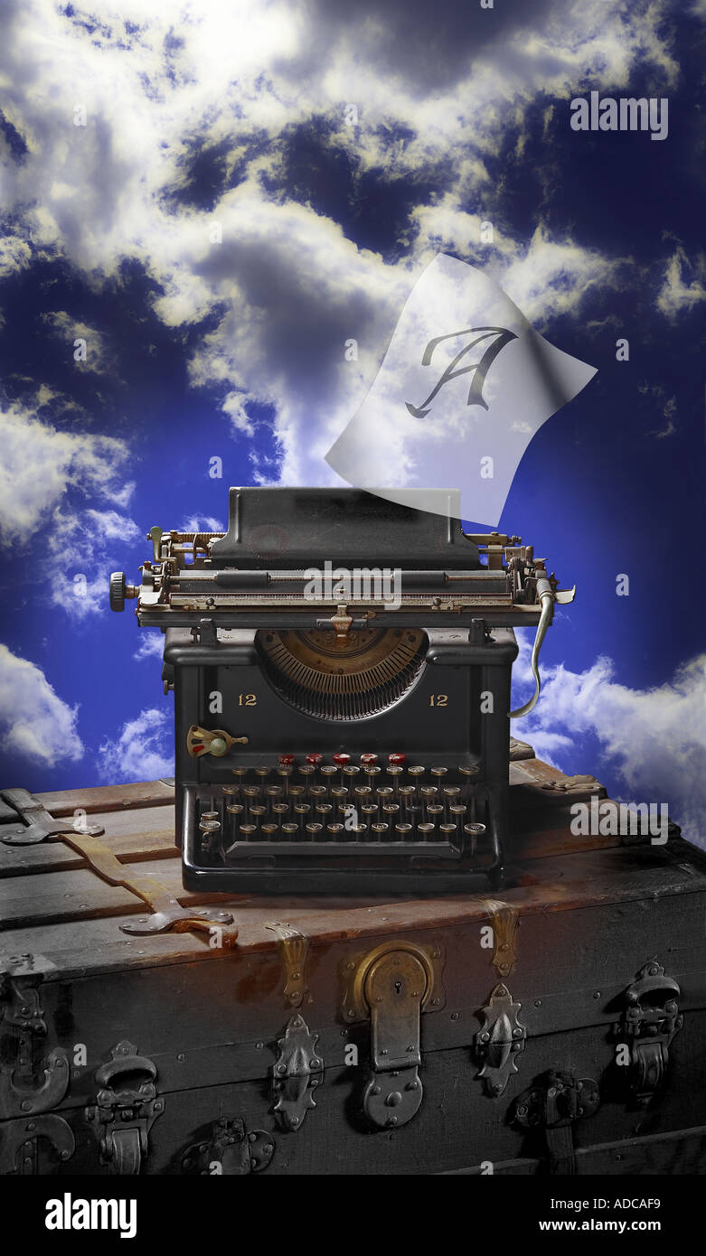 Typewriter In The Sky Stock Photo - Alamy