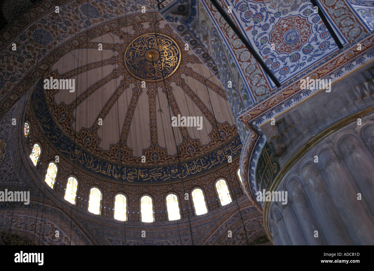 Blue Mosque Interior Stock Photo - Alamy