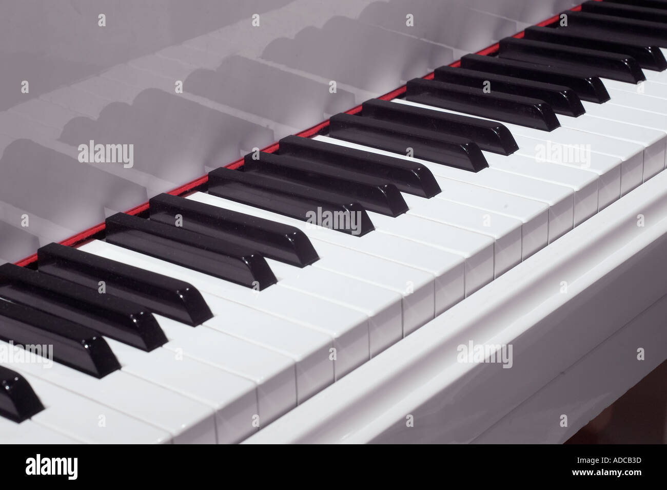 Piano Keyboard Detail Stock Photo - Alamy