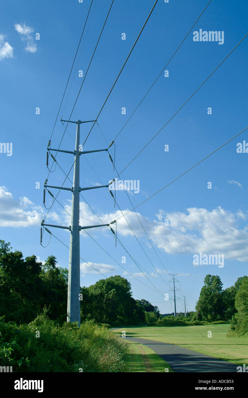 Power Lines Stock Photo - Alamy