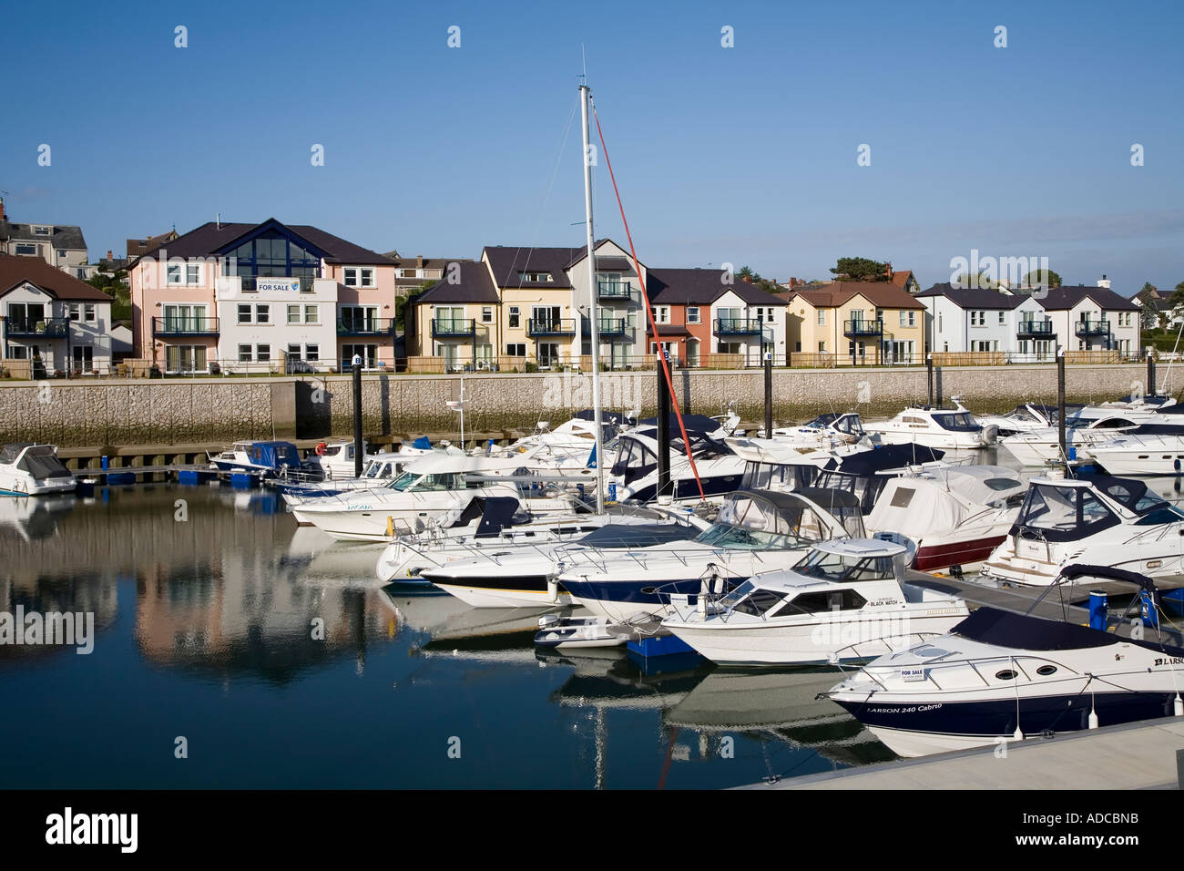 Marina at Deganwy Quay near Conway Wales UK Stock Photo - Alamy
