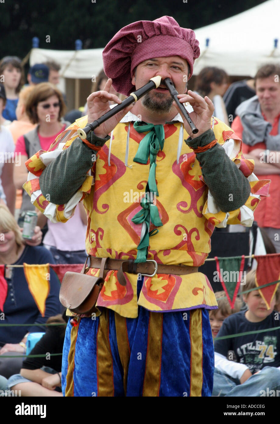 St Jude's jugglers Lion Rampant medieval display society Stock Photo ...