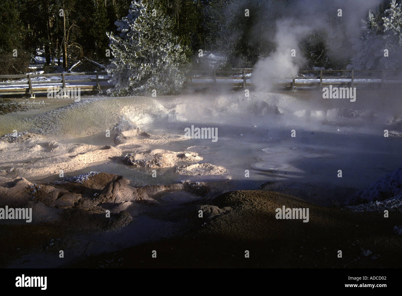 Volcanic tableland yellowstone national park hi-res stock photography ...