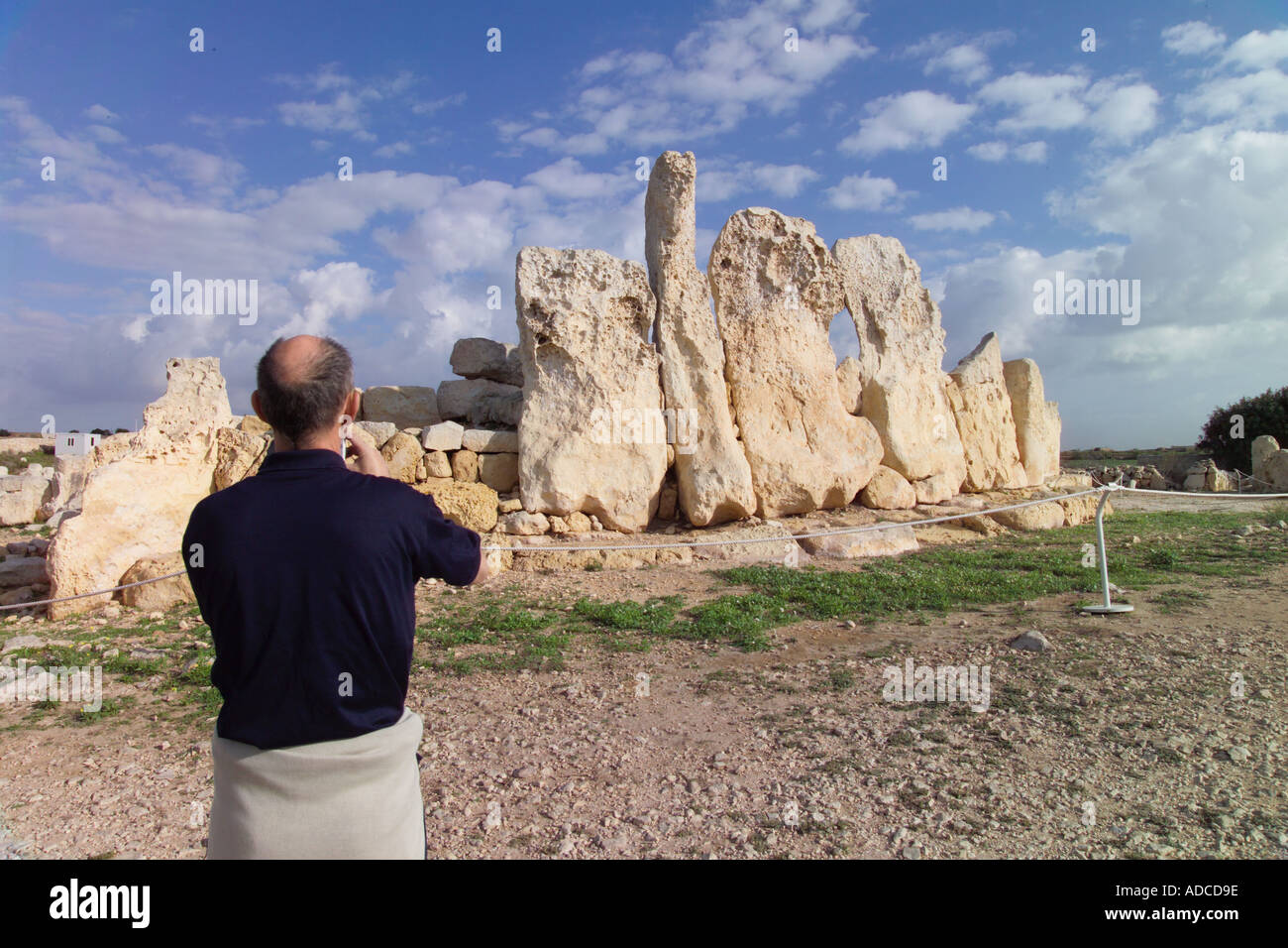 Hagar Qim ruins in Malta Stock Photo - Alamy