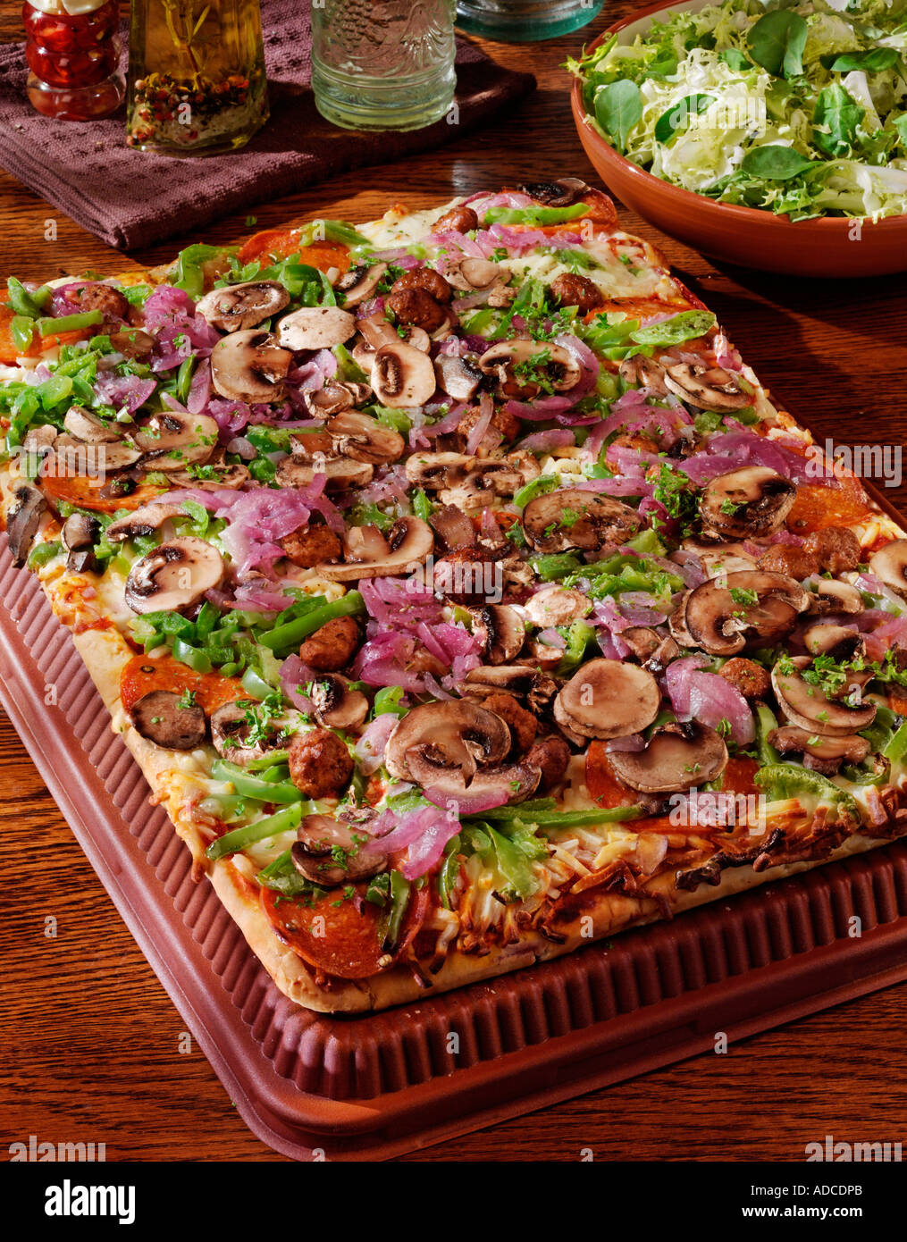 Pepperoni pizza sausage cheese hi-res stock photography and images - Alamy