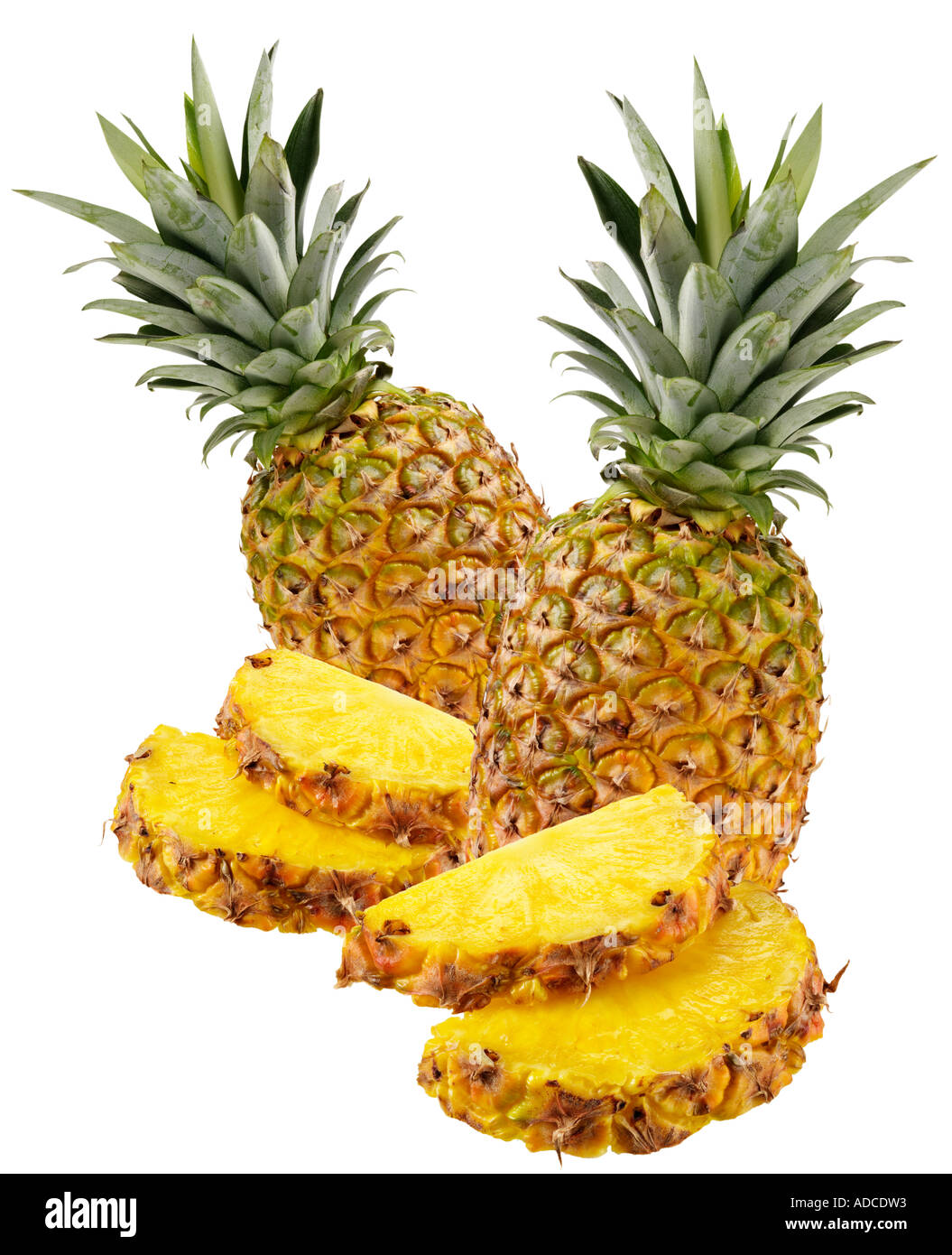 TWO PINEAPPLES CUT OUT Stock Photo - Alamy