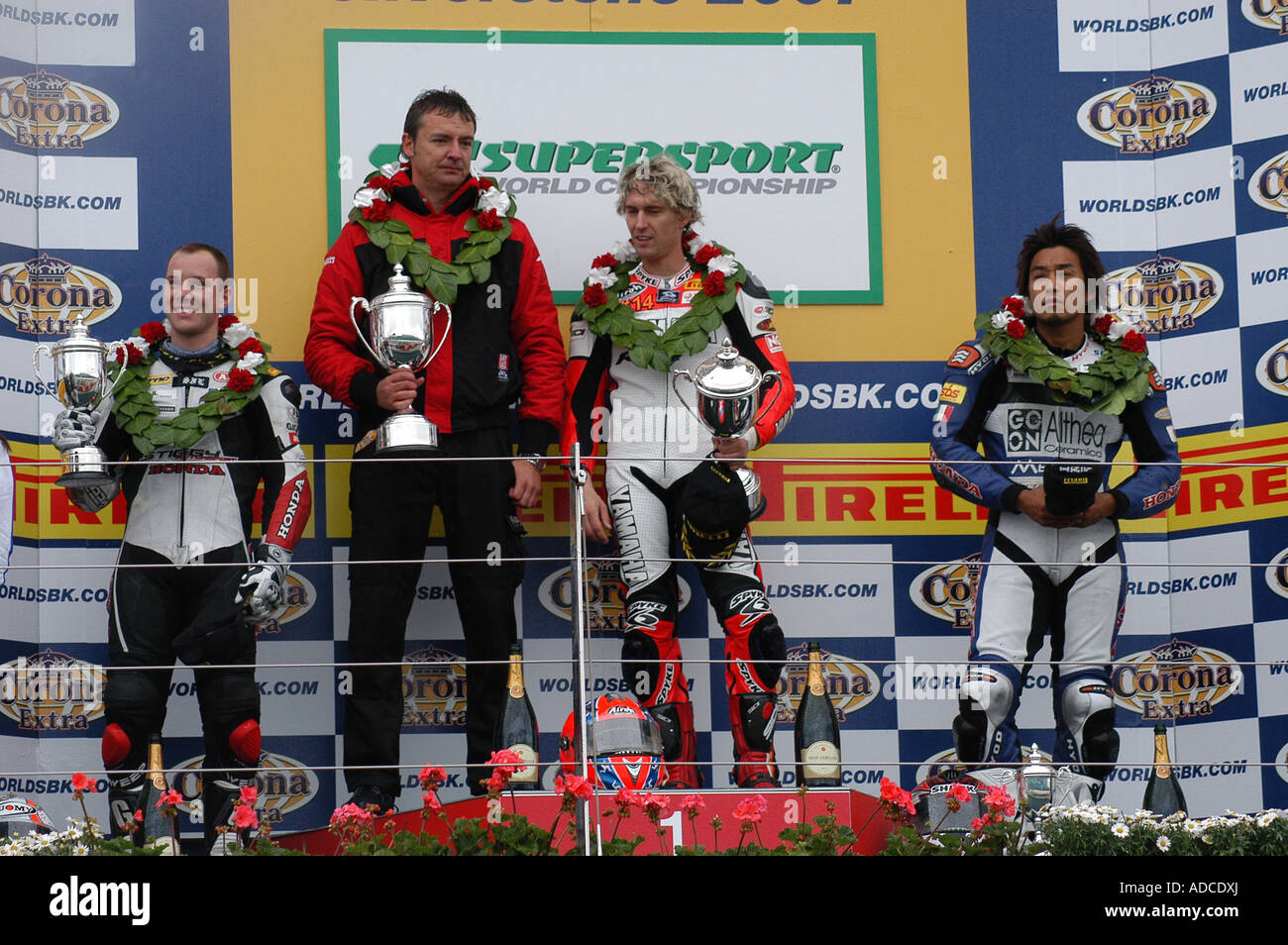Round 7 World Supersport Podium at Silverstone, Northamptonshire ...