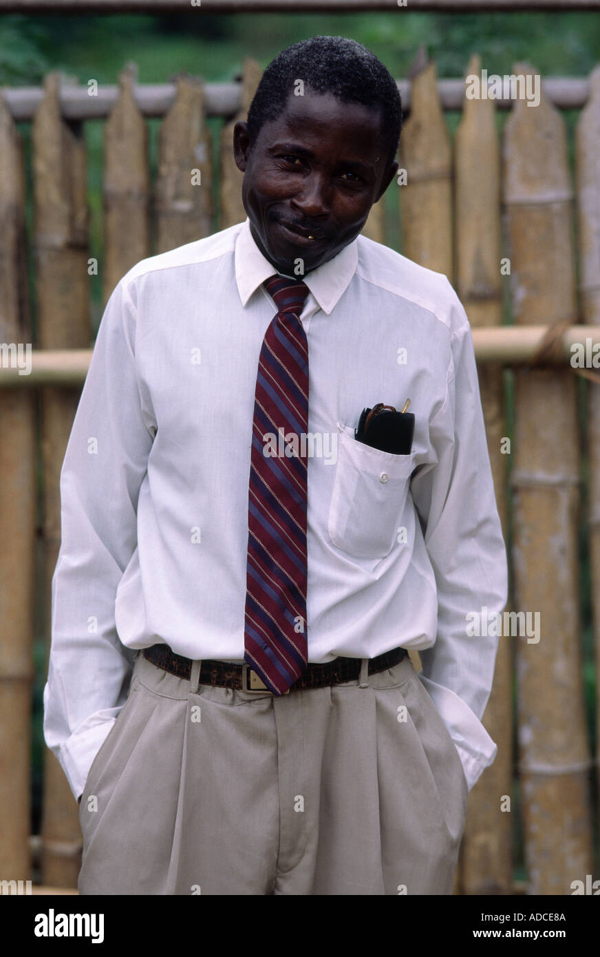 Liberia, business man wearing a tie Stock Photo - Alamy