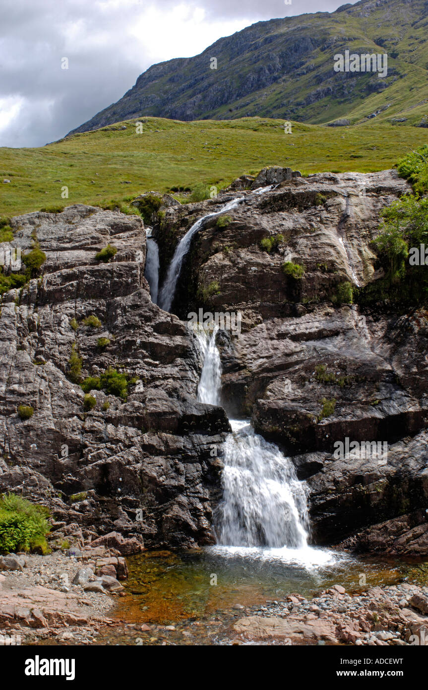 Glen Coe Waterfall Inverness-shire Stock Photo - Alamy