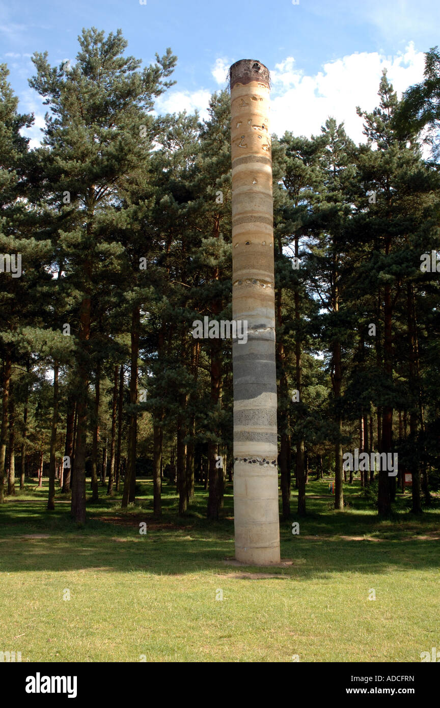 Totem pole at High Lodge Forest Centre, Thetford Forest, Norfolk, UK ...