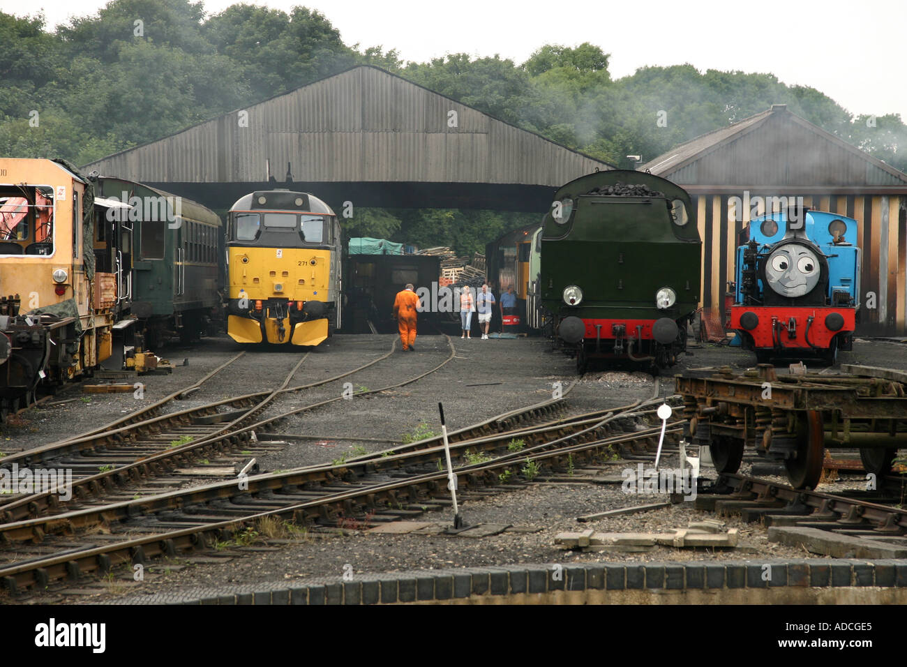 Engine Shed at Nene Valley Railway Stock Photo - Alamy