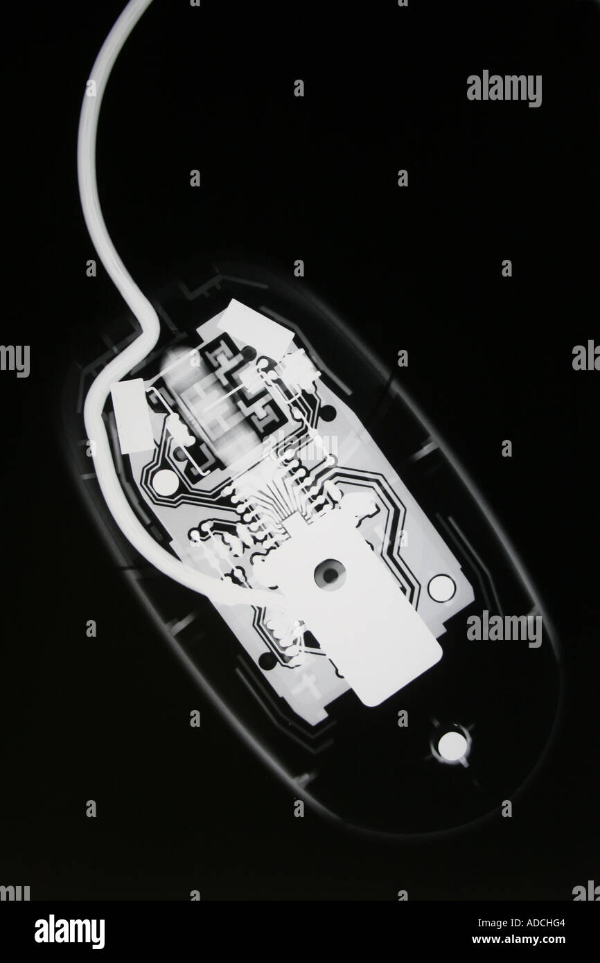 X-Ray of a computer mouse Stock Photo - Alamy