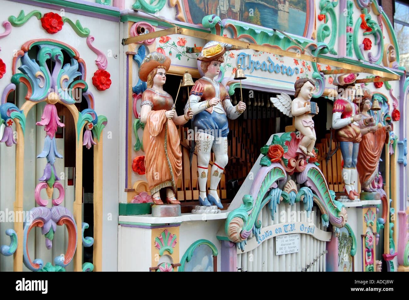 detail of Dutch street organ Netherlands Stock Photo - Alamy