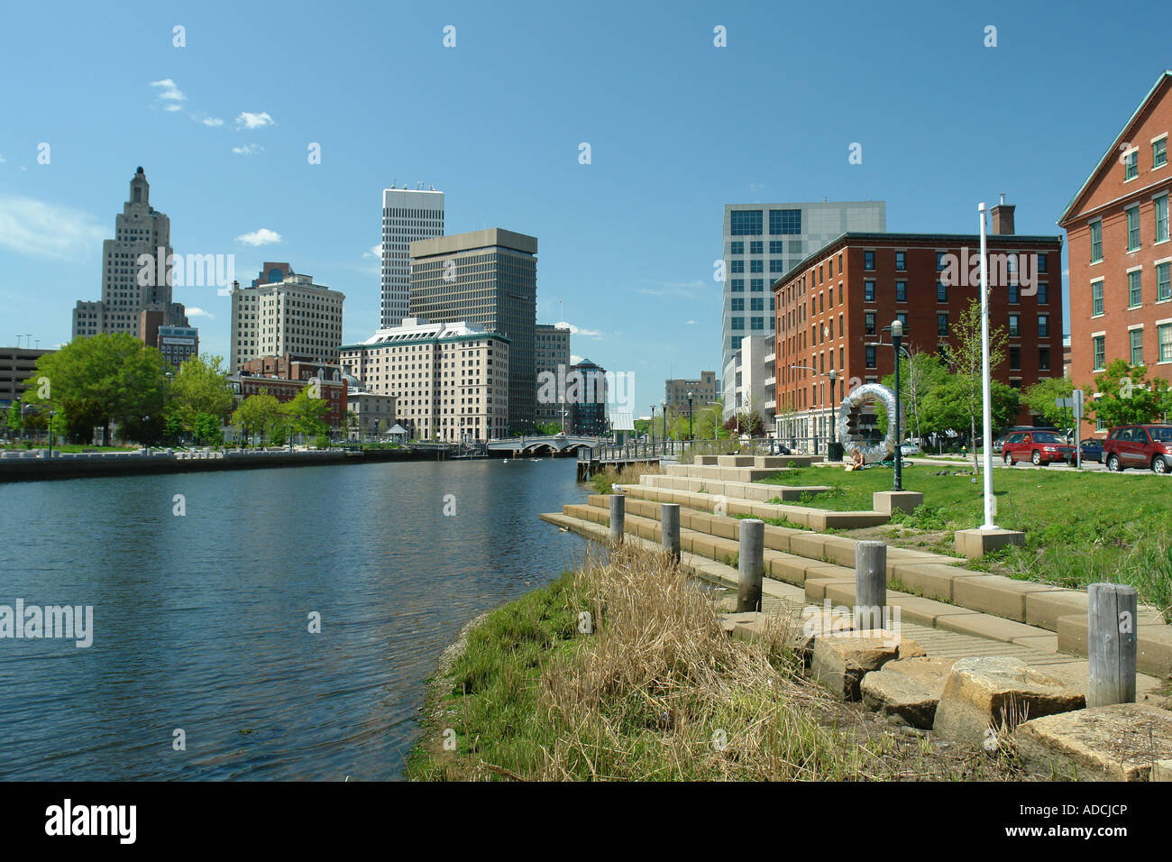 AJD58311, Providence, RI, Rhode Island, Downtown Skyline Stock Photo ...