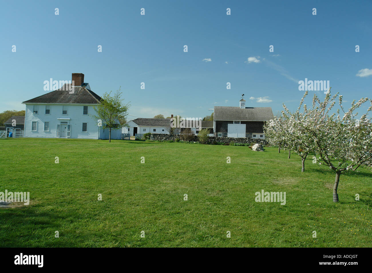 AJD58340, Saunderstown, RI, Rhode Island, Casey Farm Stock Photo - Alamy