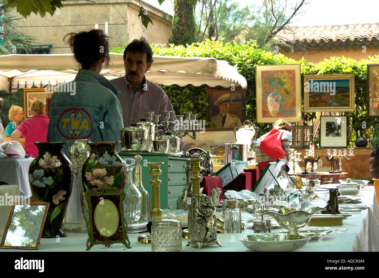 Market at the Place des Lices St Tropez Provence for Editorial Use only ...
