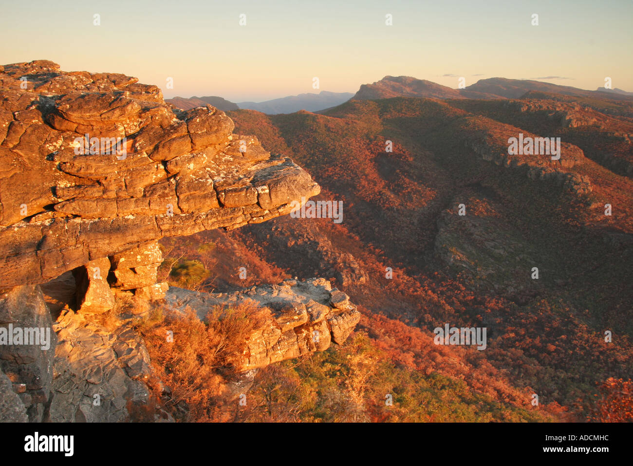 The Balconies rock formation Stock Photo - Alamy