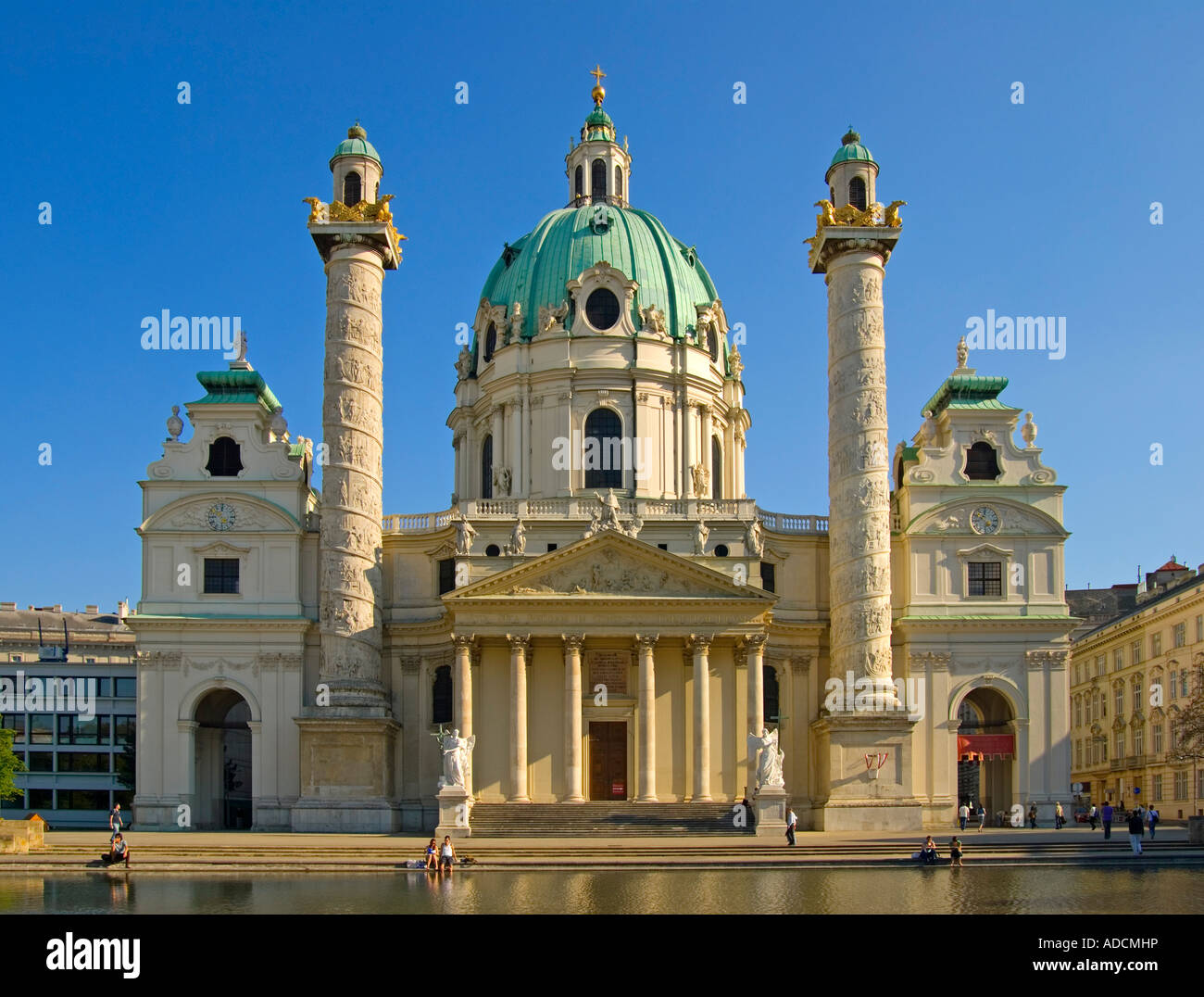 Vienna, Austria. Rektoratskirche St. Karl Borromäus / Karlskirche ...