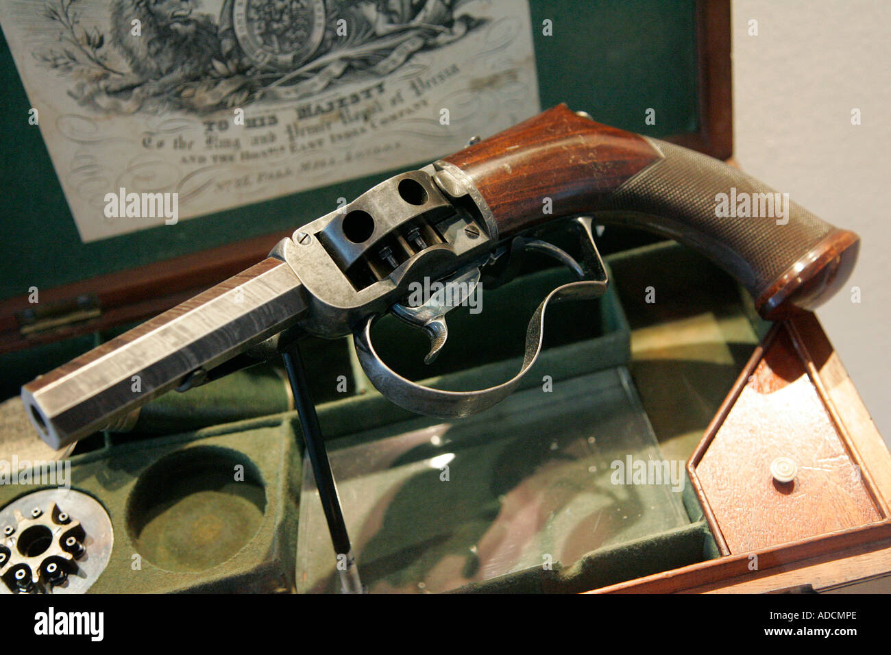 antique old fashioned pistol armory firearm trigger shoot white ...