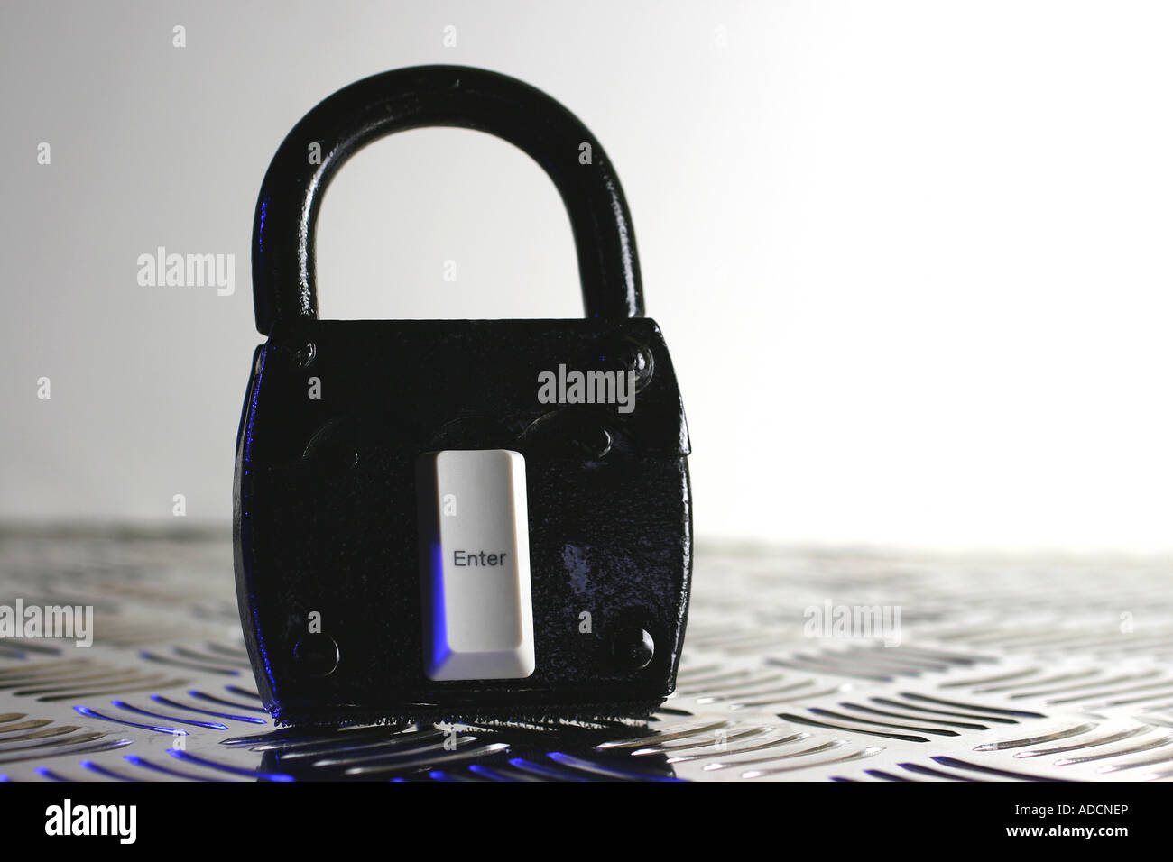 padlock with an enter key Stock Photo - Alamy