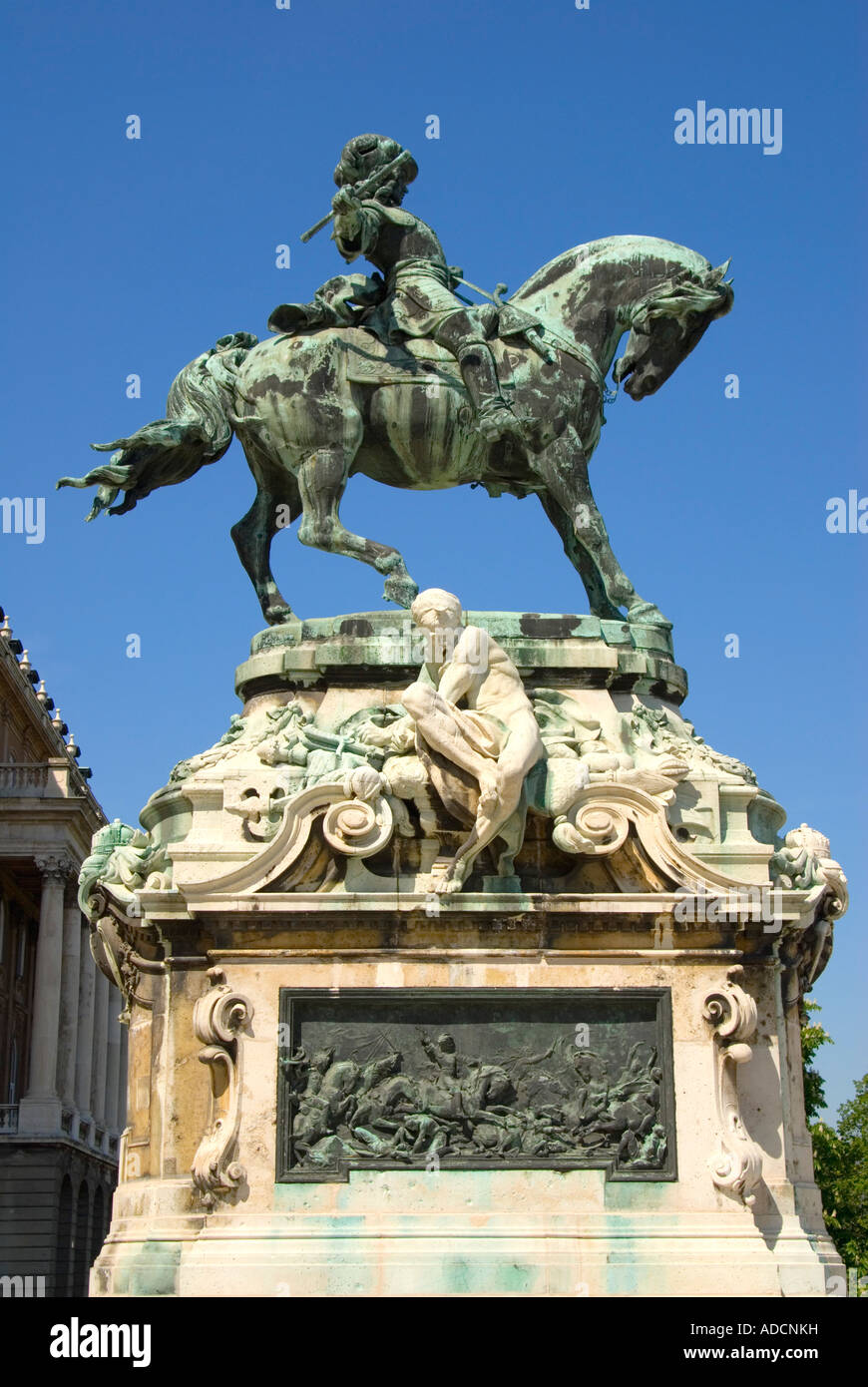 Budapest, Hungary. Statue of Prince Eugene of Savoy. Varhegy (Castle ...