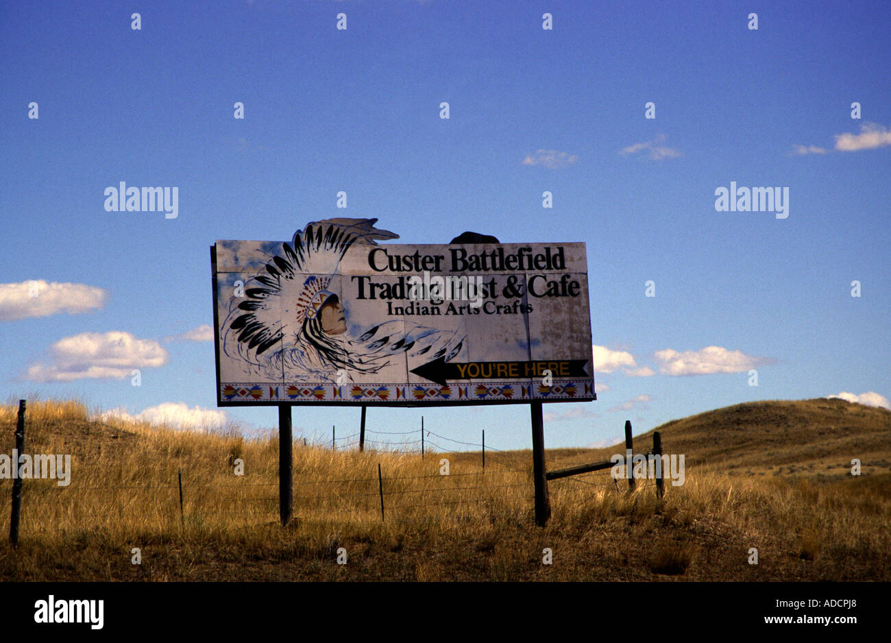 Custer Battlefield Trading Post And Cafe High Resolution Stock ...