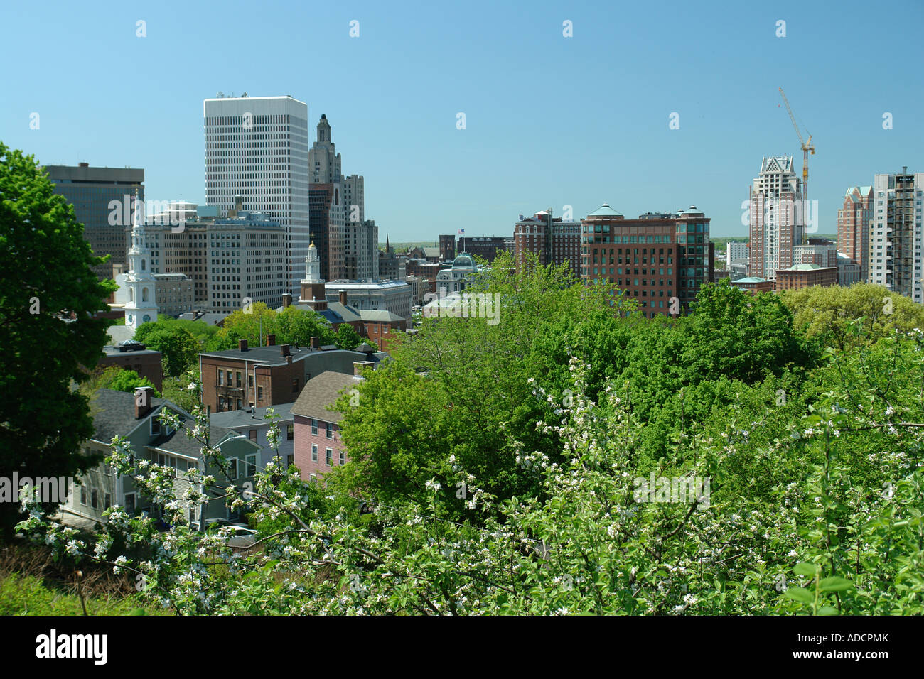 AJD58260, Providence, RI, Rhode Island, Downtown Skyline Stock Photo ...