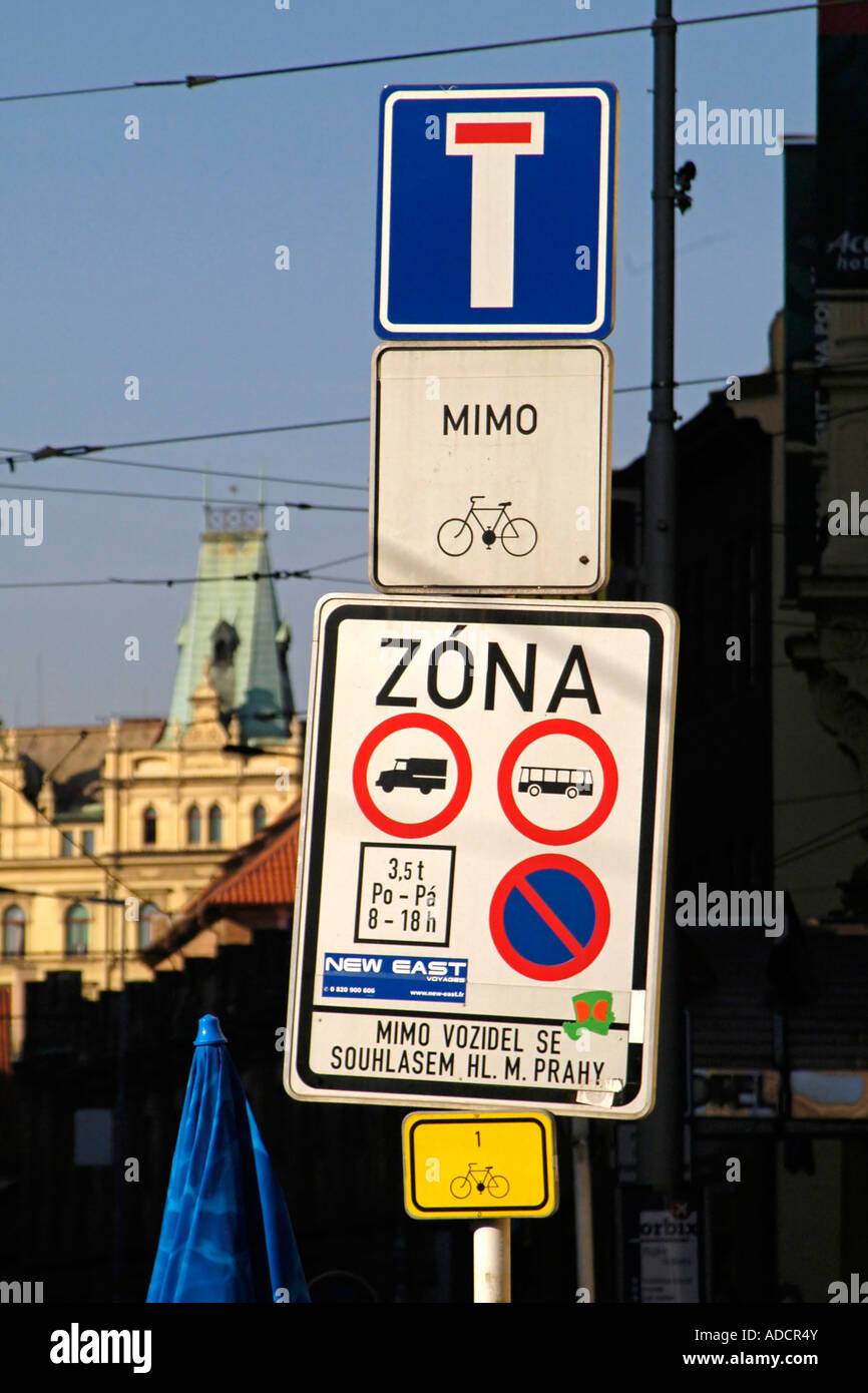Czech warning signs hi-res stock photography and images - Alamy