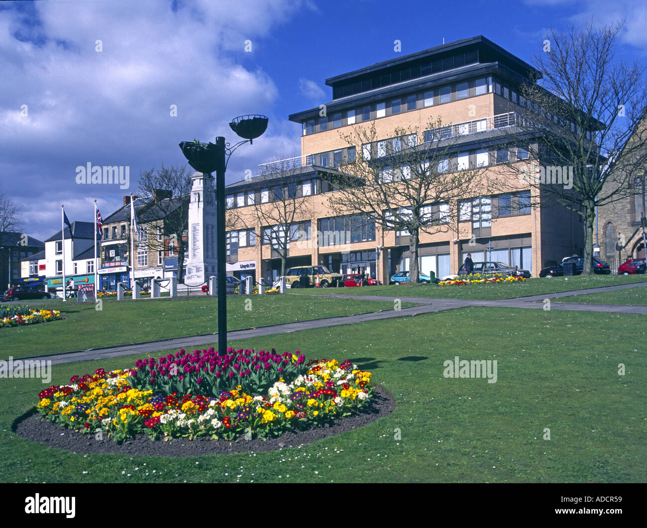 The Council Offices Crook County Durham England Stock Photo - Alamy