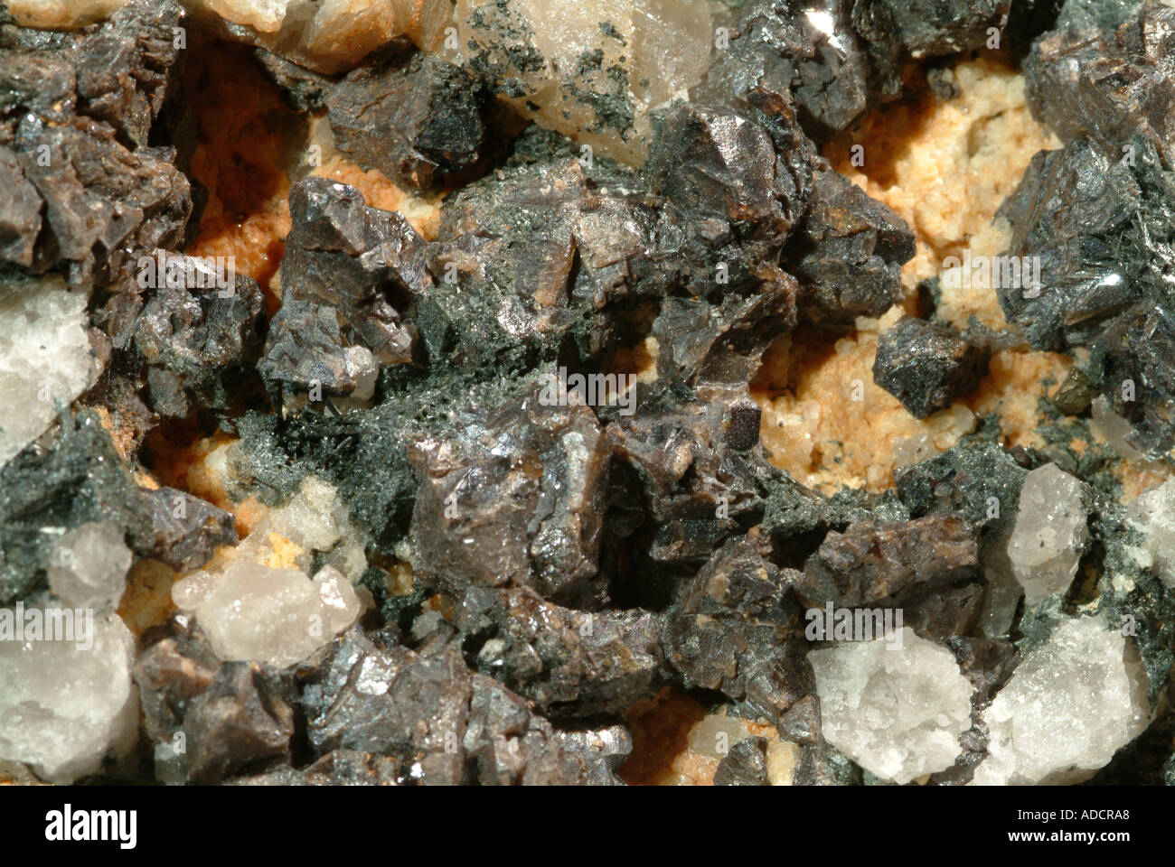 Mineral Cassiterite, Cassiterite crystals on granite, North Goonbarrow ...