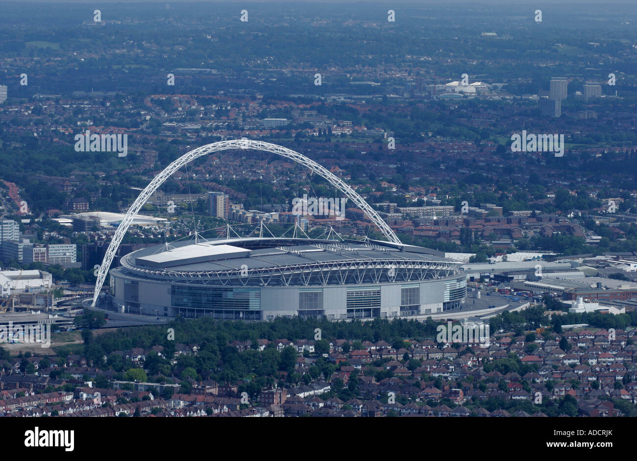 Aerial view of the new Wembley stadium. North West London. England ...
