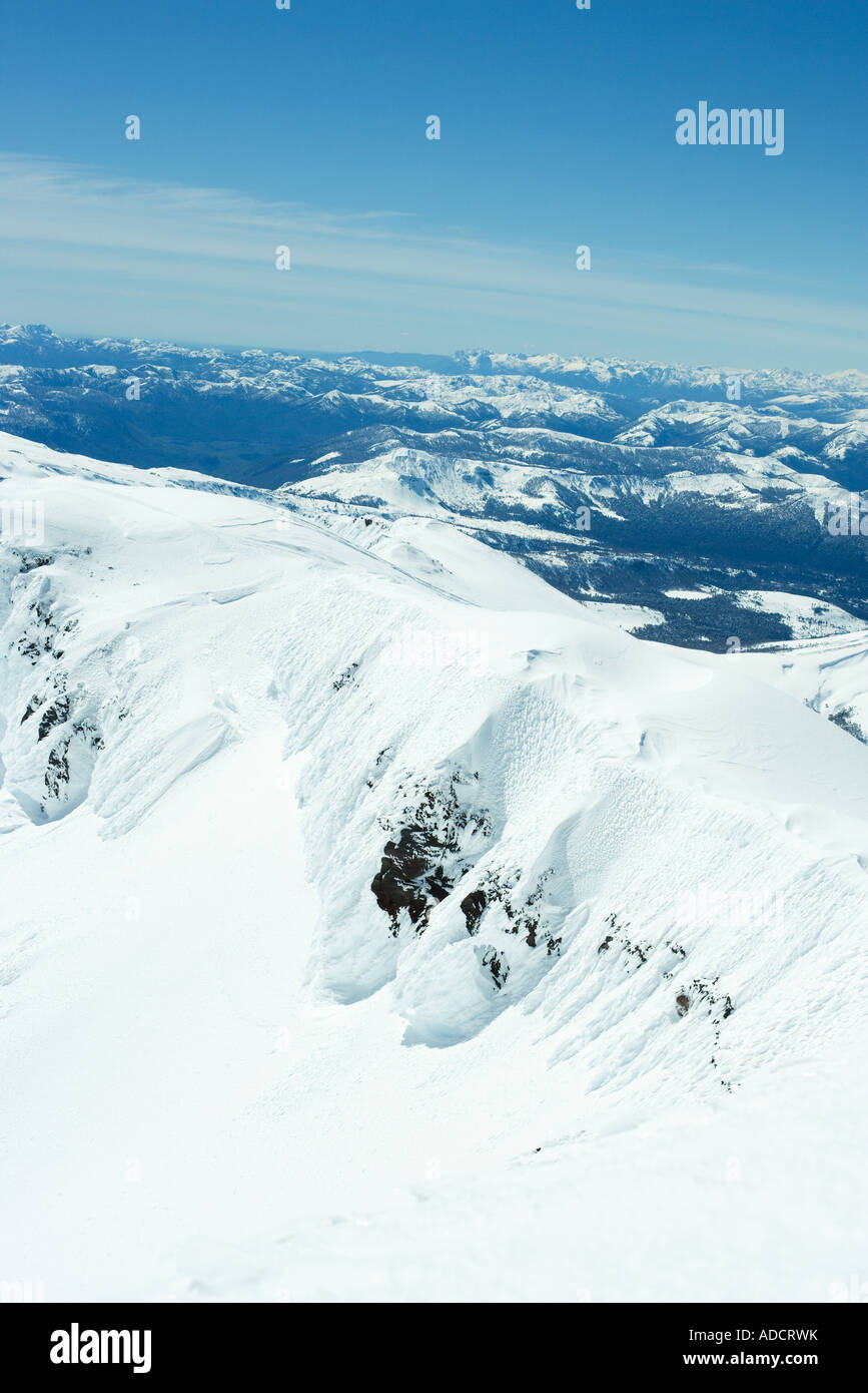 Chile, snow covered mountains Stock Photo - Alamy
