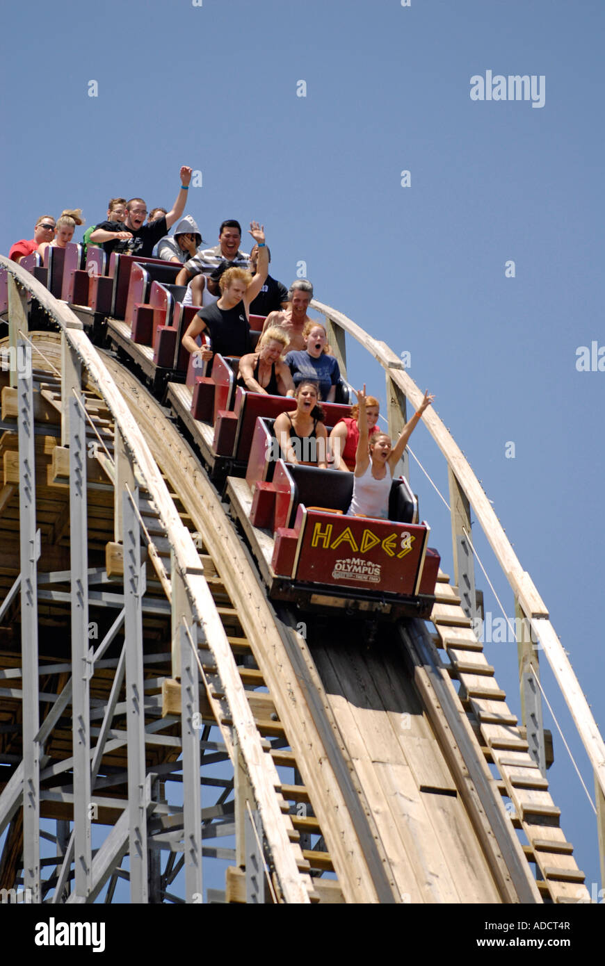 The Roller Coaster is a major attraction at The Wisconsin Dells in ...