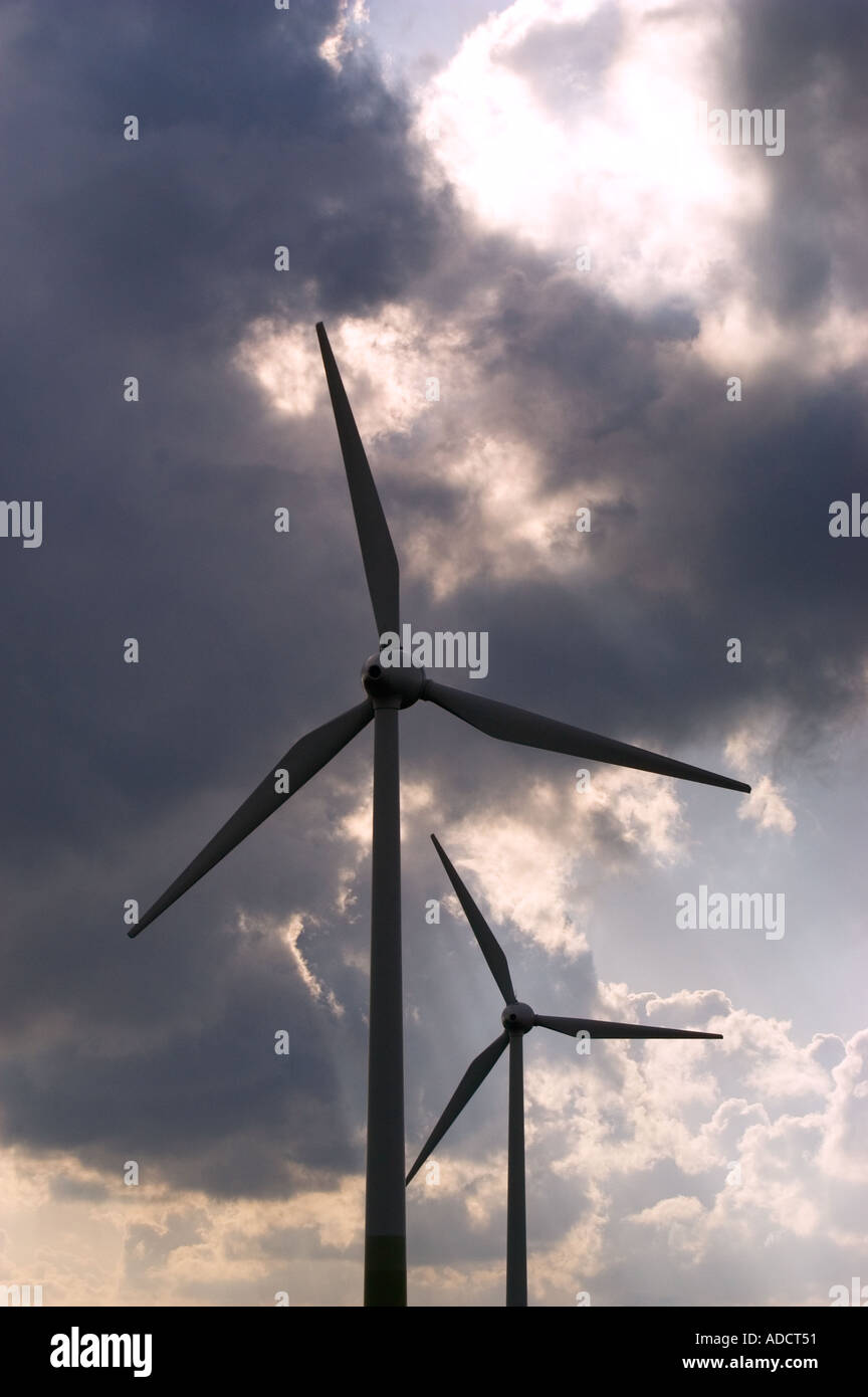 Windturbine modern wind energy Stock Photo - Alamy