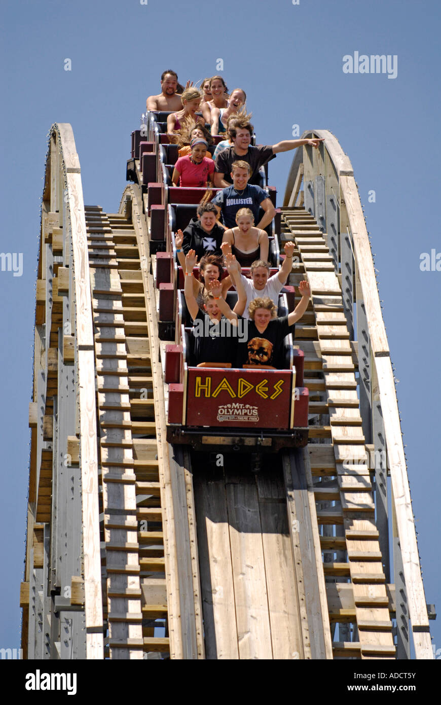 The Roller Coaster is a major attraction at The Wisconsin Dells in ...