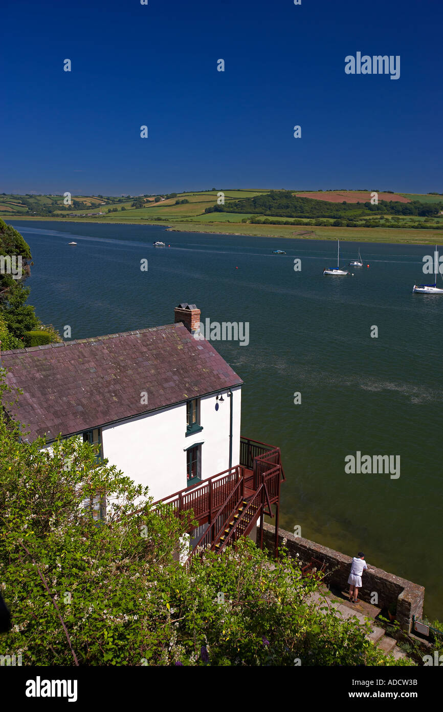 The Boathouse in Laugharne where Dylan Thomas lived Stock Photo - Alamy