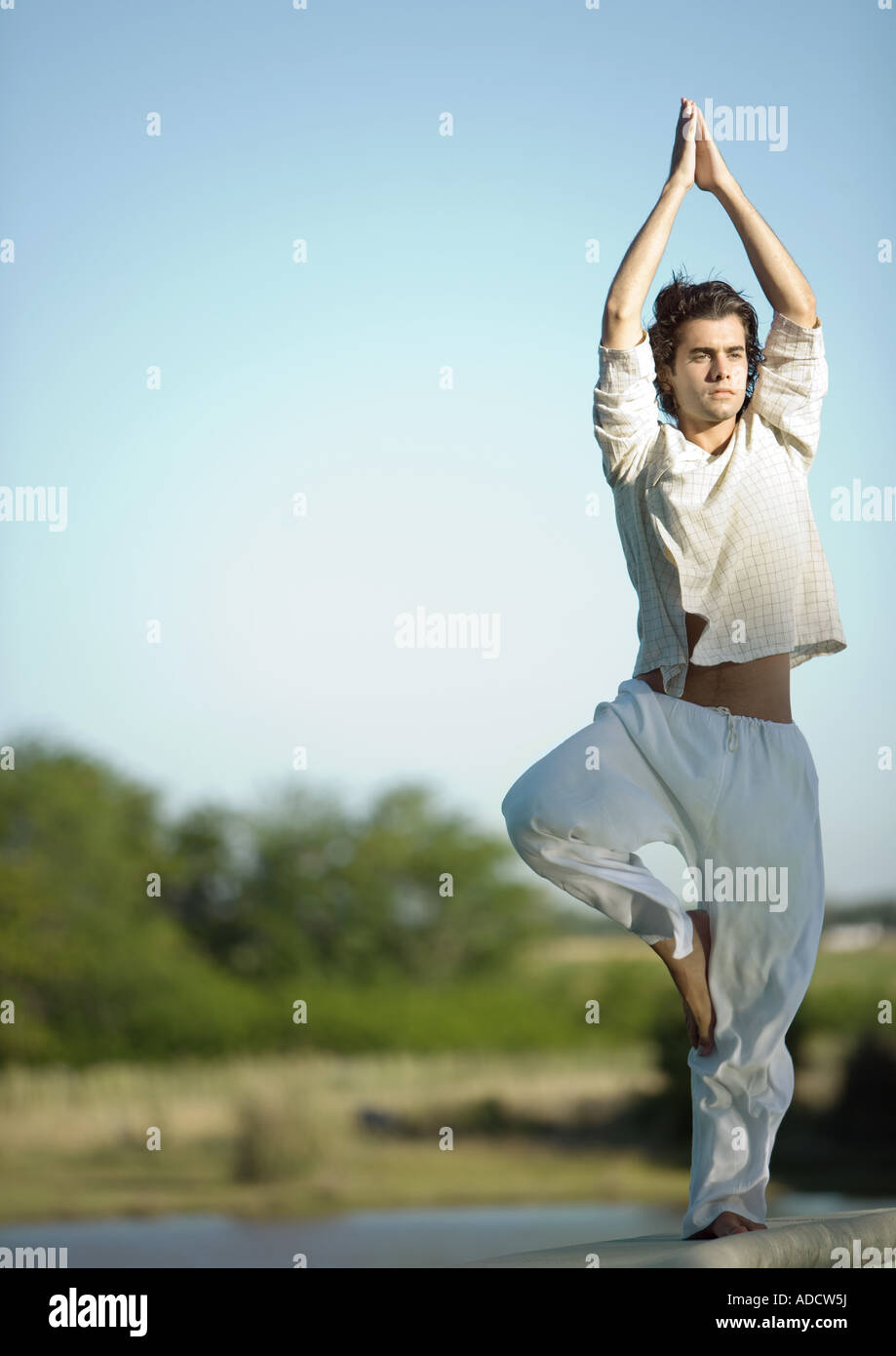 Young man pose turning hi-res stock photography and images - Alamy