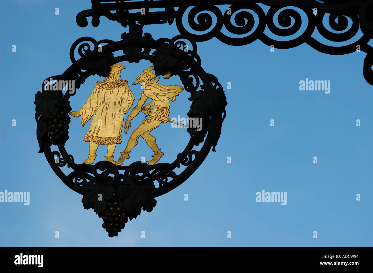 Leipzig sign to Auerbachs Keller restaurant Stock Photo - Alamy