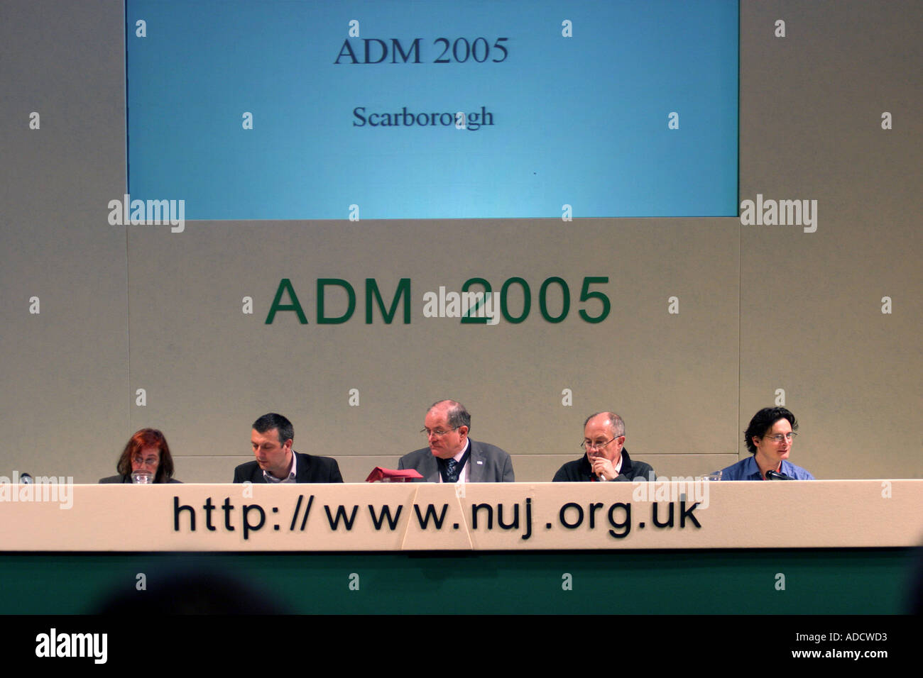 The top table of the National Union of Journalists 2005 centre General ...