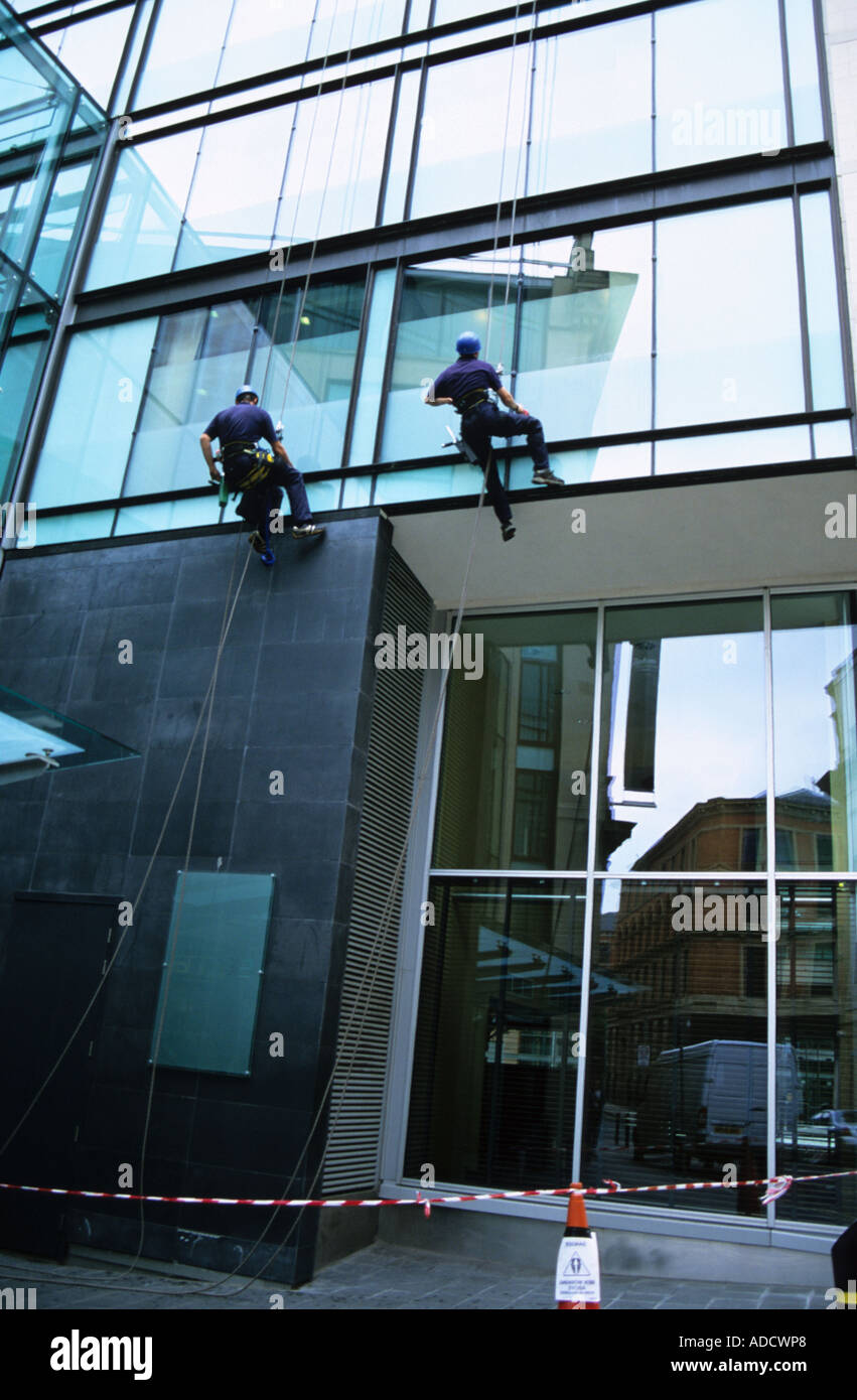Commercial Window Cleaners Stock Photo - Alamy