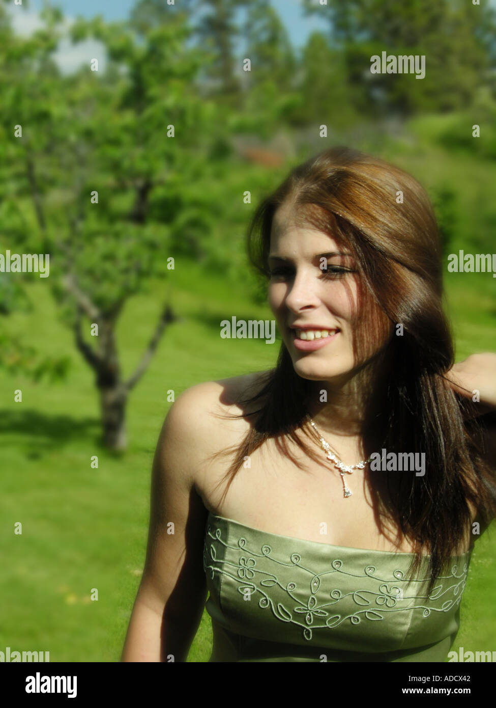 Formal Teenage Girl Stock Photo - Alamy