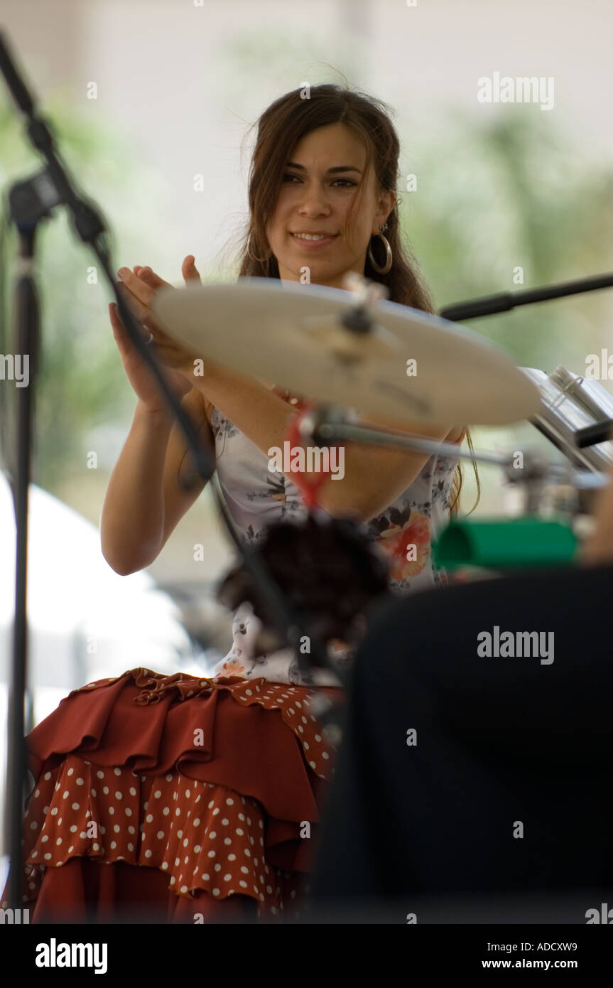 Flamenco dancer performing live in multi-cultural festival Pasadena ...