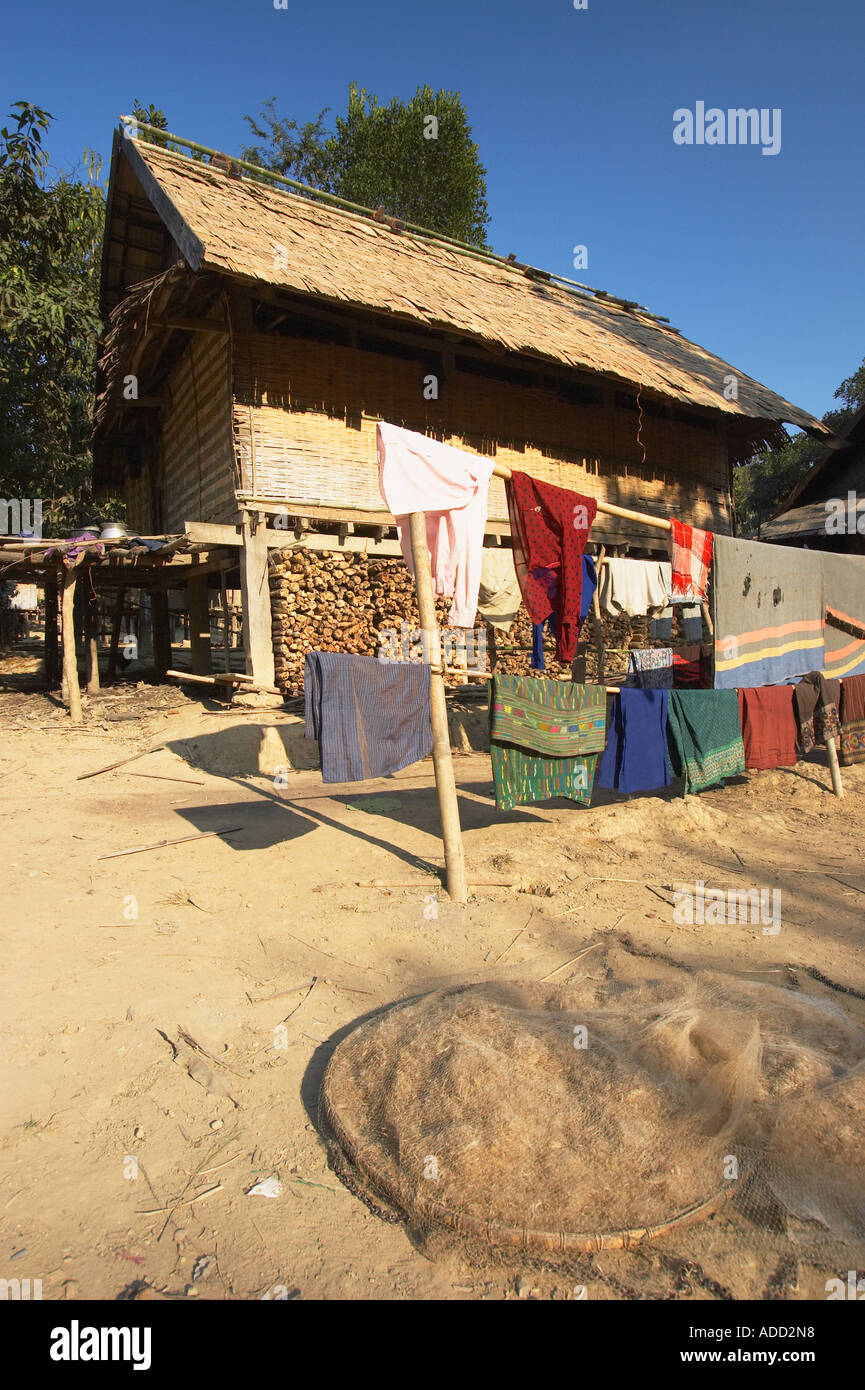 Traditional lao bamboo house hi-res stock photography and images - Alamy