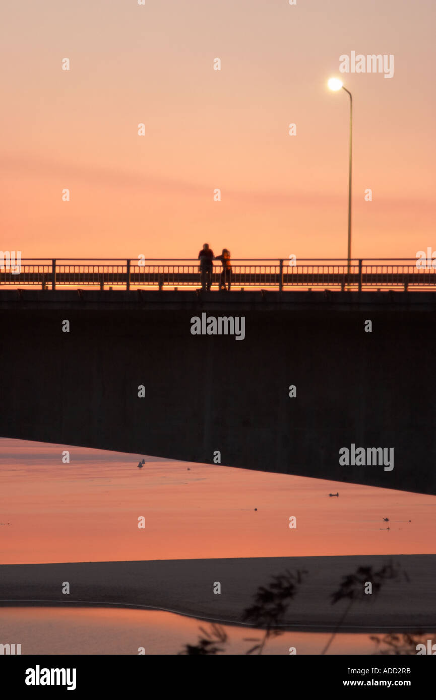 People standing on a bridge hi-res stock photography and images - Alamy