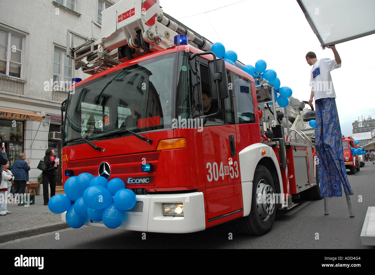 Mercedes econic fire engine hi-res stock photography and images - Alamy