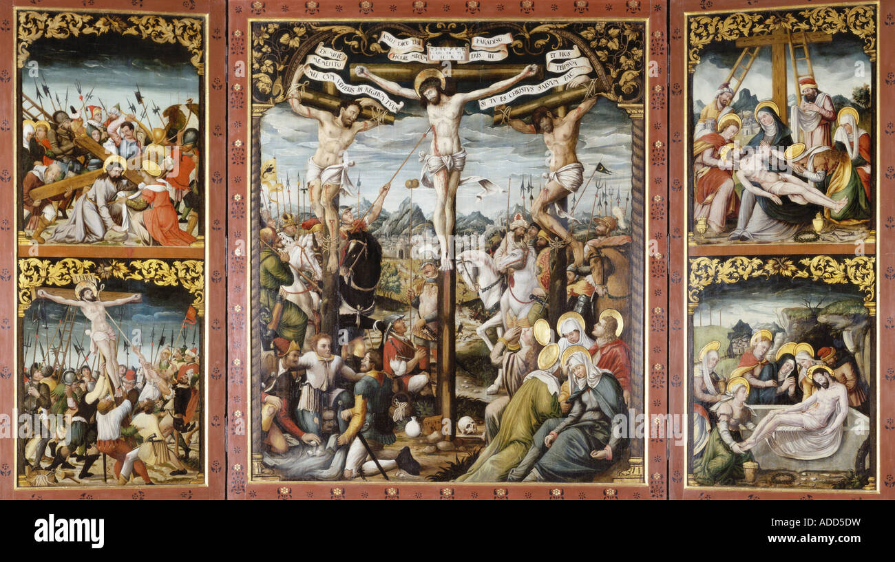Jesus crucifixion painting hi-res stock photography and images - Alamy