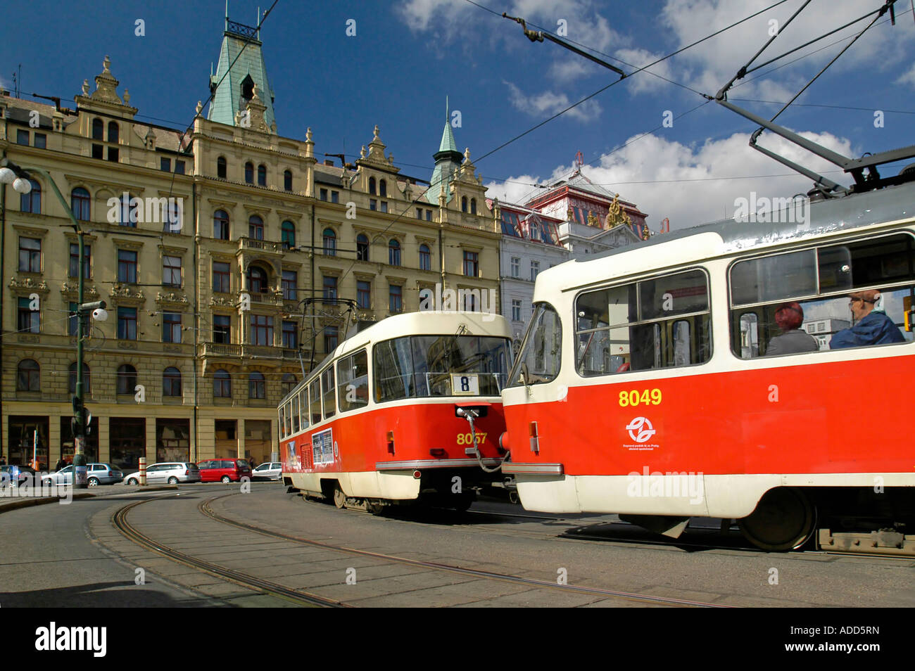 Tram Prague Czech Republic Stock Photo - Alamy